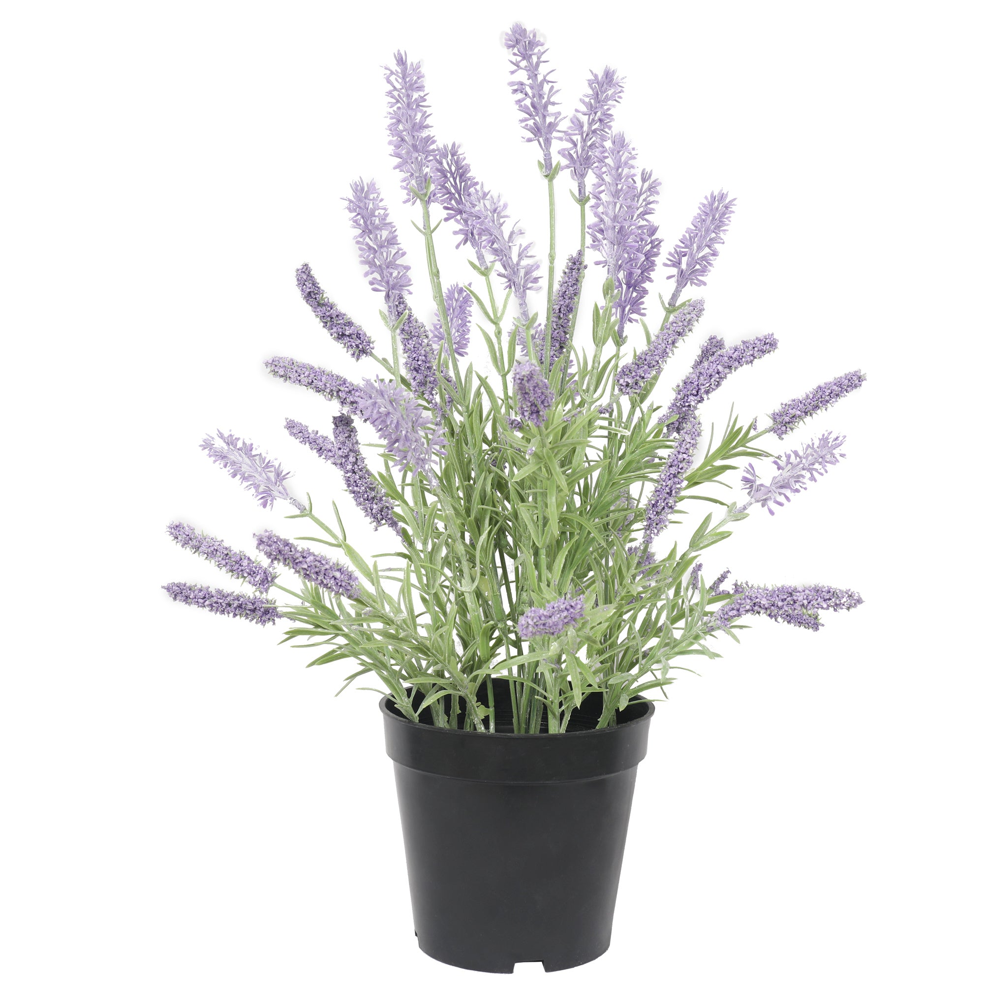 Lavanda lila artificial de 35 cm con macetero – Vadell Home